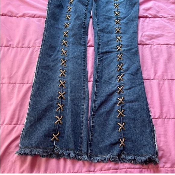 Younique | Jeans | Younique Y2k Full Body Medal Eyelet Ties Adjustable ...